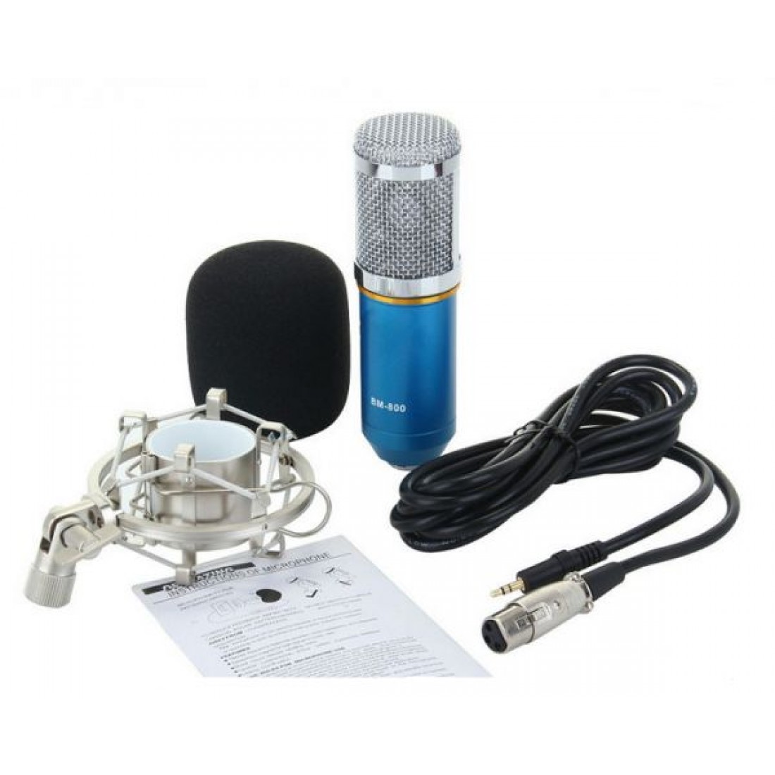 BM-800 Condenser Recording Microphone with Shock Mount